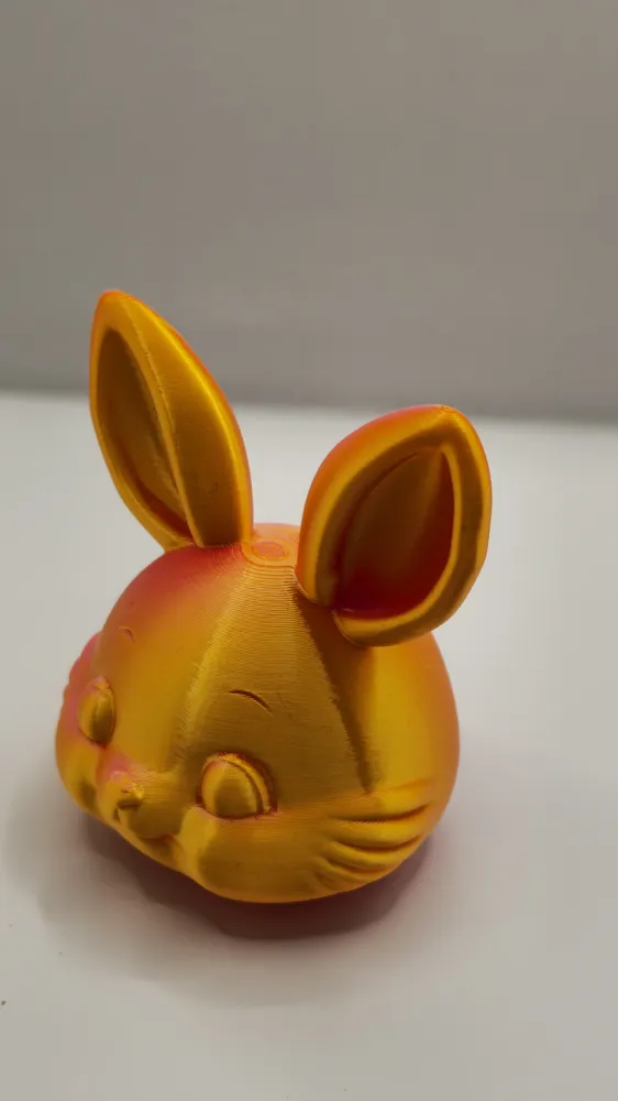 Cute Easter Bunny Head – Rabbit Desk Decor - Free 3D Print Model ...
