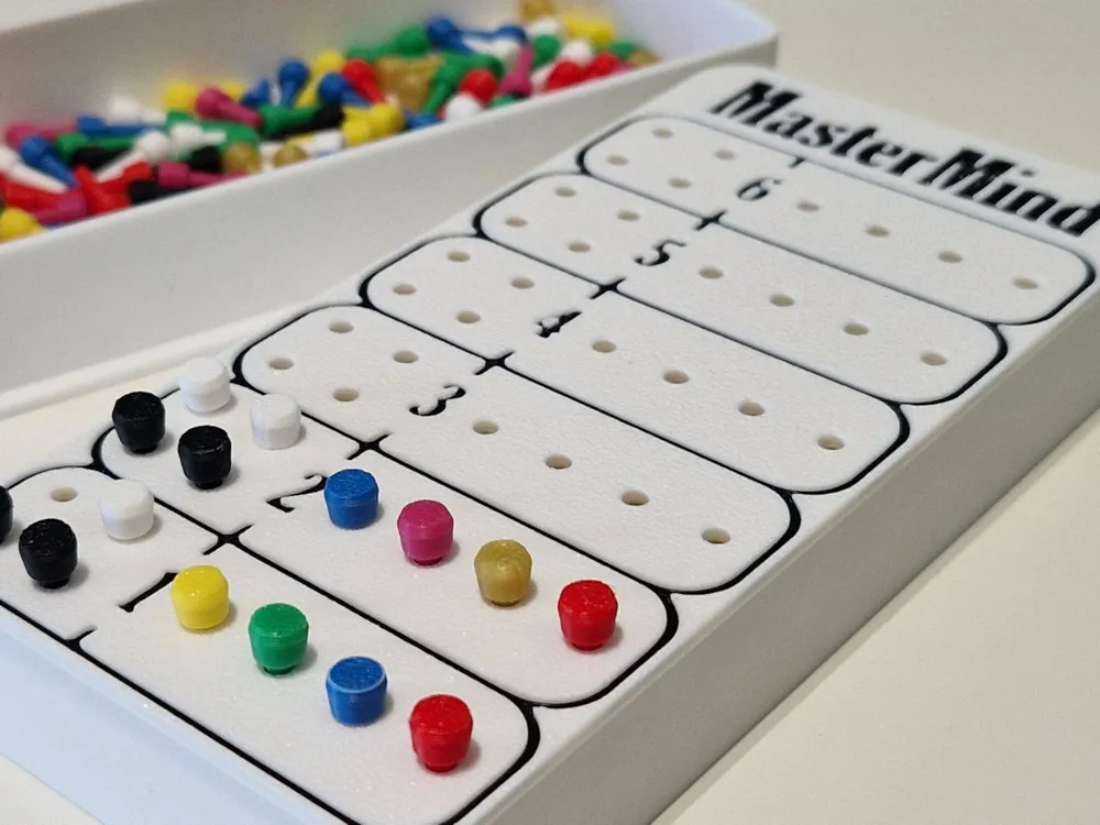 MasterMind Brake the Code Mini Pocket Boardgame by Hodzinets MakerWorld ...