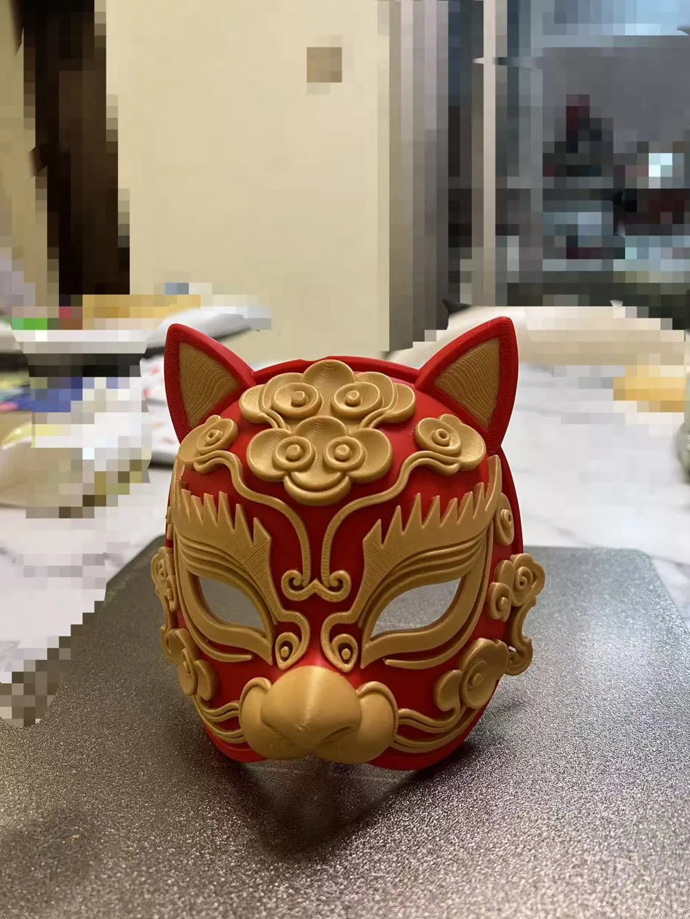 Chinese Opera Cat Mask by WONDER MakerWorld: Download Free 3D Models