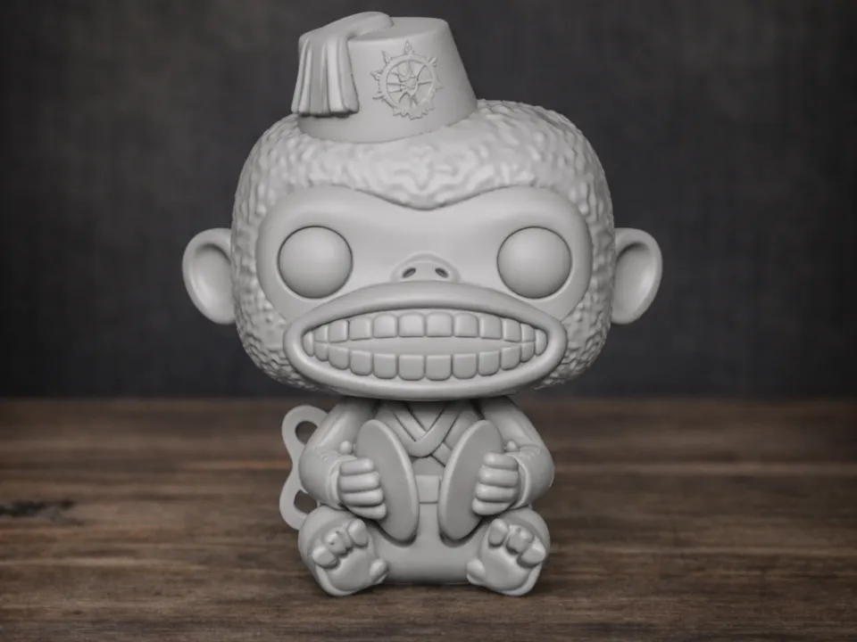 Call of Duty Zombies Monkey Chibi Figure - Free 3D Print Model - MakerWorld