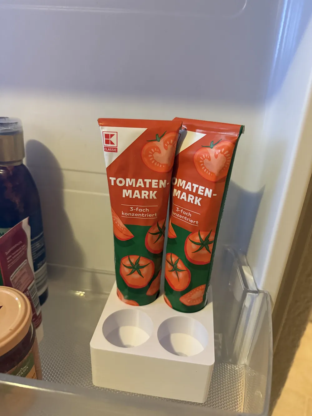 Fridge Organizer: Stand for Tomato Paste Tubes - Free 3D Print Model ...