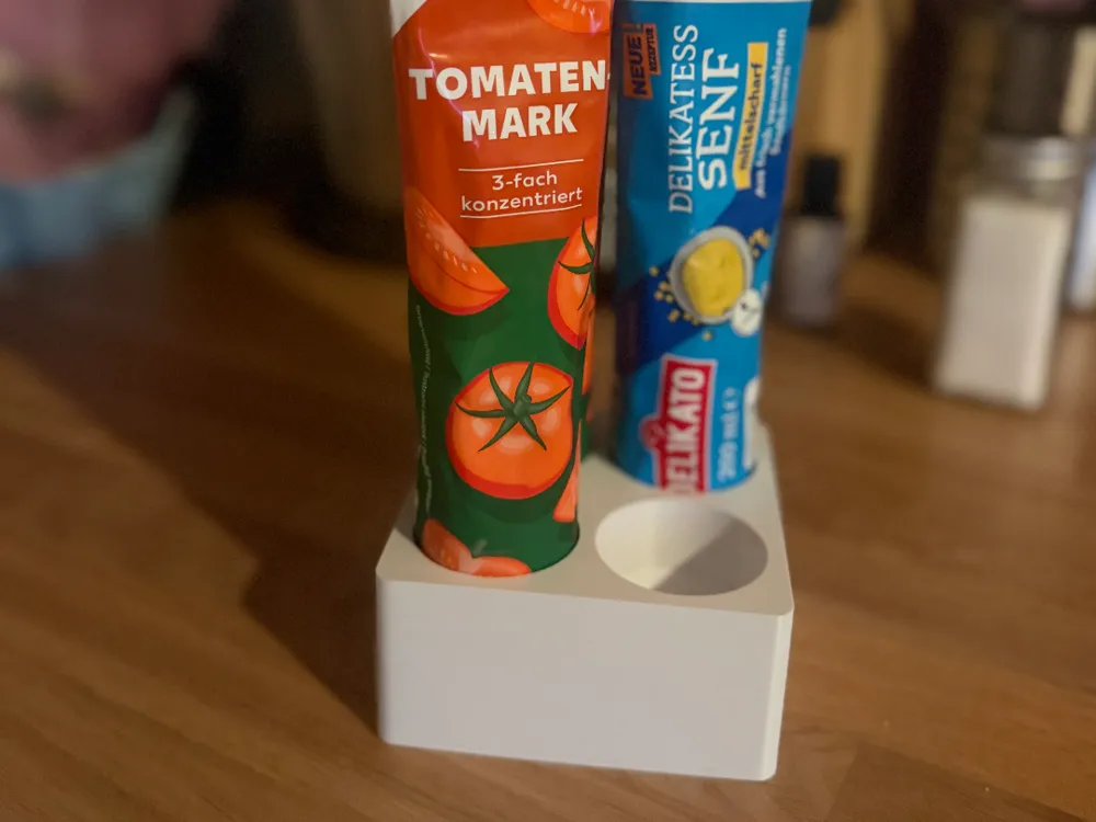 Fridge Organizer: Stand for Tomato Paste Tubes - Free 3D Print Model ...