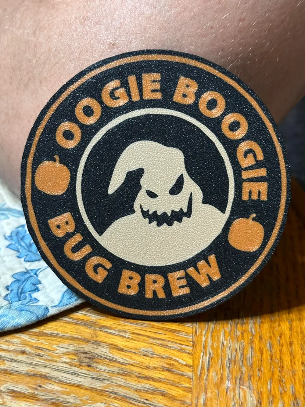 Oogie Boogie Bug Brew Coffee coaster by hlrcreations - MakerWorld