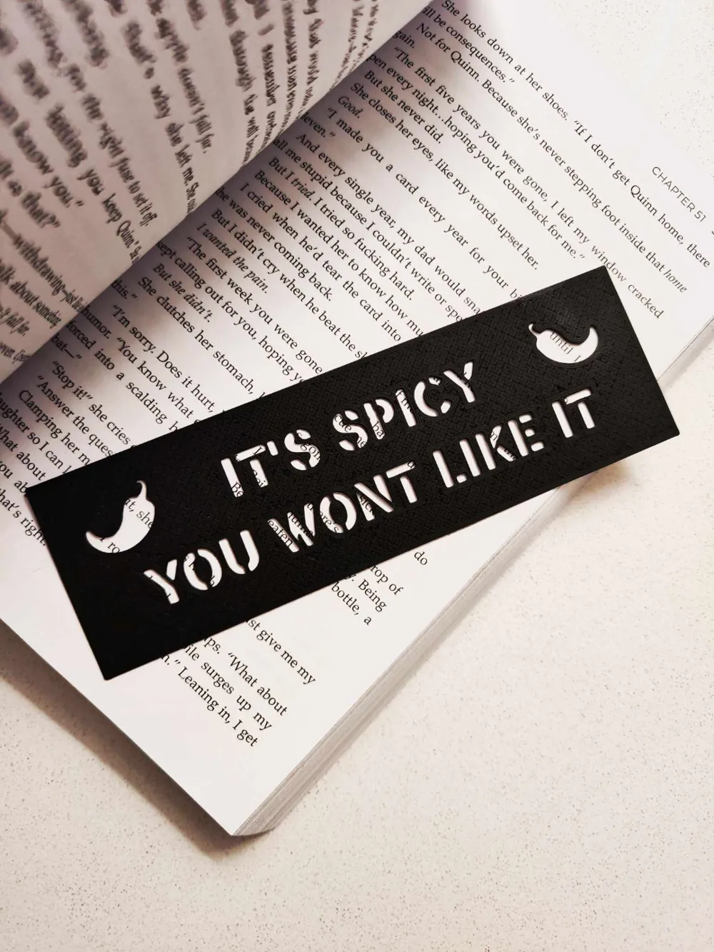 It's spicy bookmark - Free 3D Print Model - MakerWorld