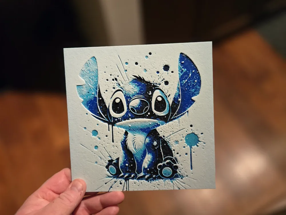 Graffiti Stitch Hueforge by 3Ree Printing MakerWorld: Download Free 3D ...