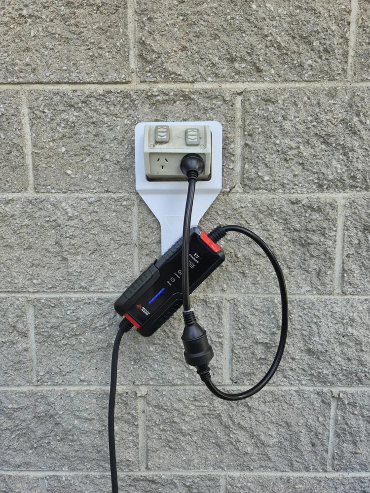 EV Charger hanging mount for outdoor power outlet - Free 3D Print Model ...
