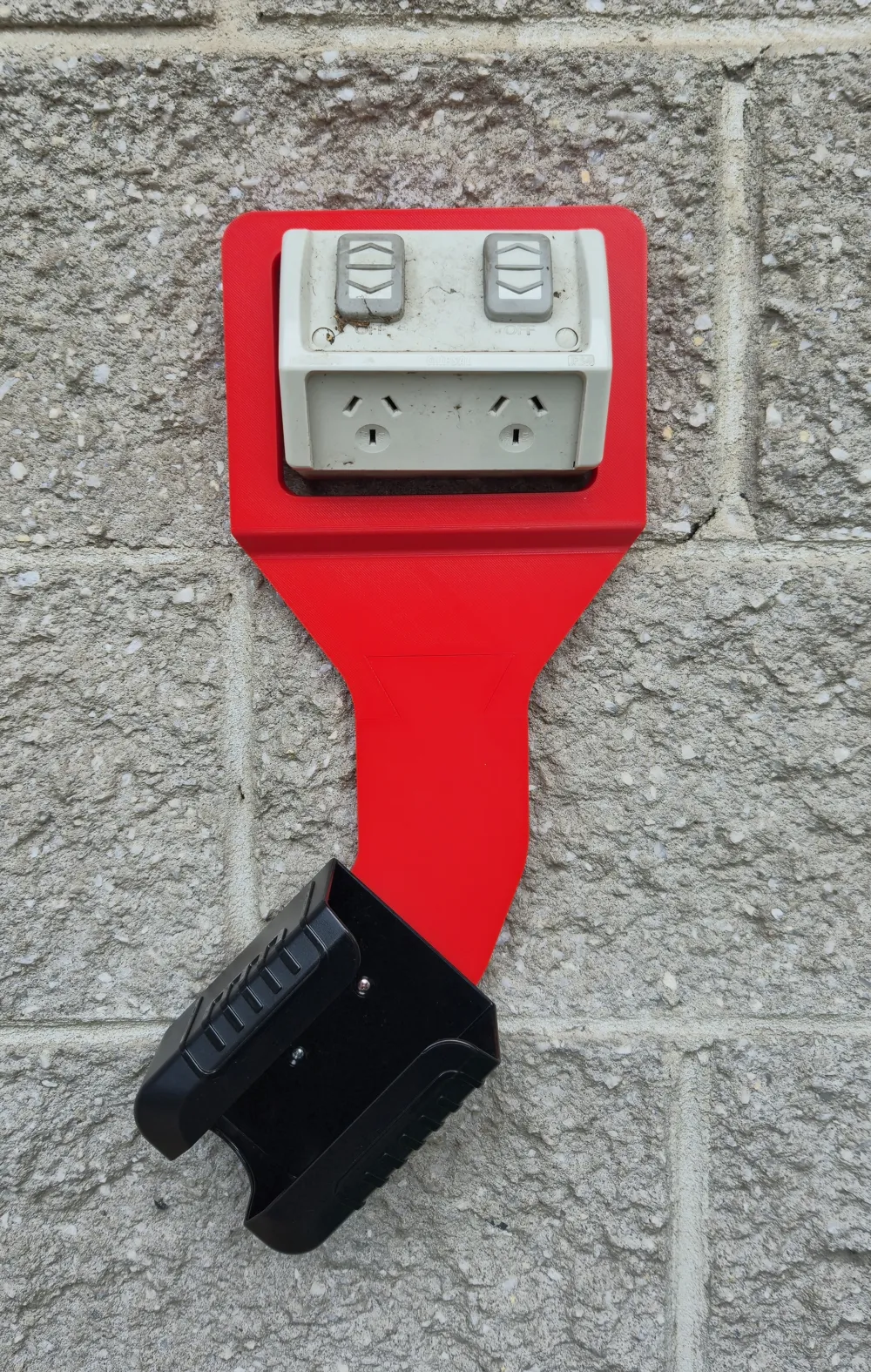 EV Charger hanging mount for outdoor power outlet - Free 3D Print Model ...