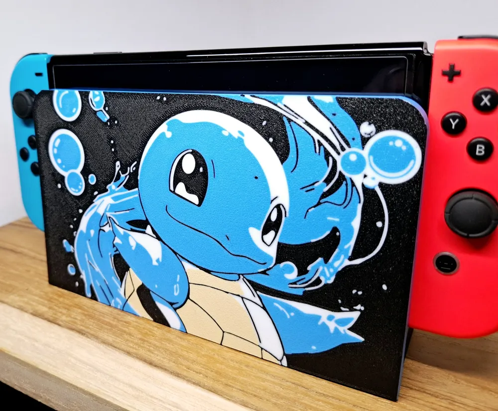 Nintendo Switch Dock Skin: "Squirtle" Edition by Kmit3D MakerWorld ...