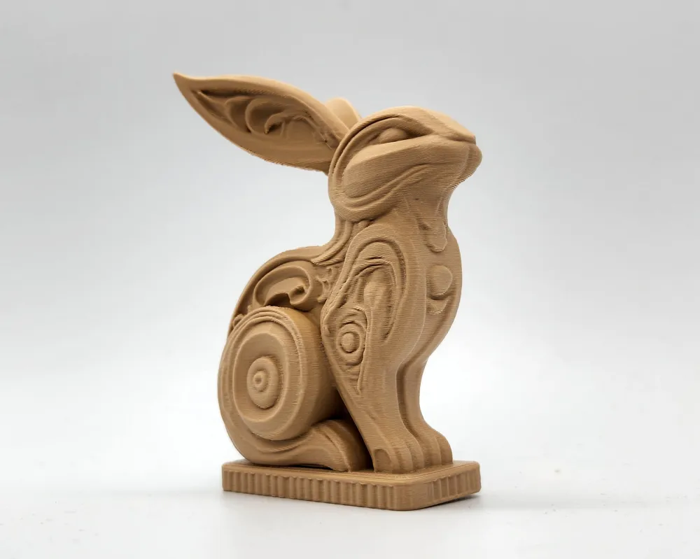 Wood-Carved Rabbit #2 by Triple G WorkshopMakerWorld: Download Free 3D ...