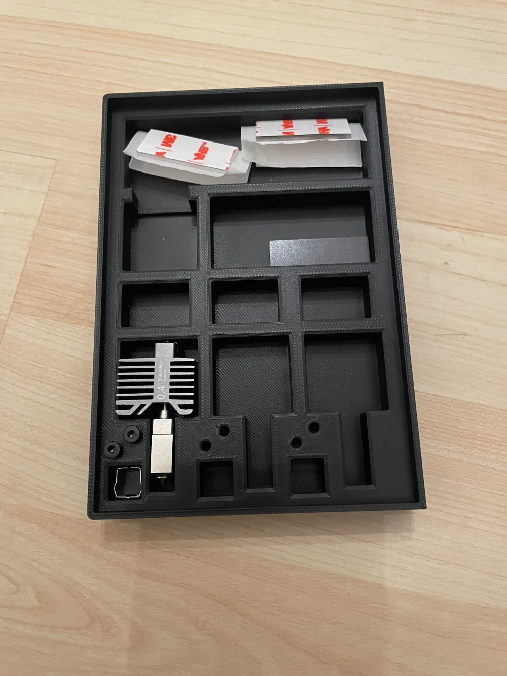 Bambu Lab P1S, P1P, X Toolbox Accessories + Scraper - Free 3D Print ...