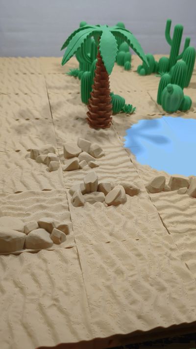 Sand tiles with rocks (Openlock system) Remixed by Together 3D ...
