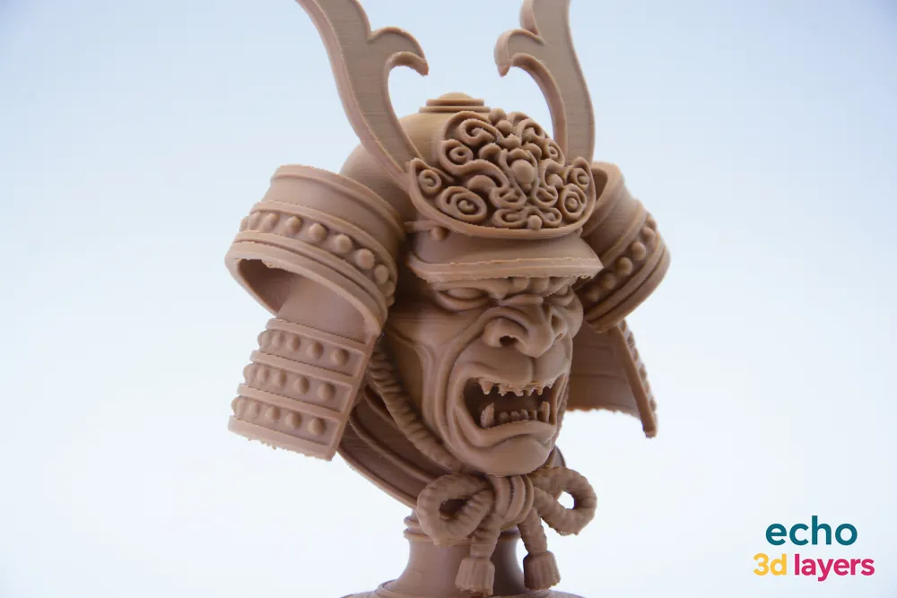Samurai Mask Bust – Decorative Sculpture by Echo 3D Layers MakerWorld ...