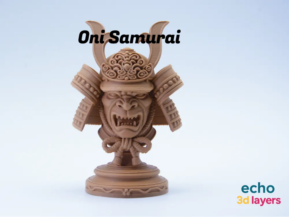 Samurai Mask Bust – Decorative Sculpture by Echo 3D Layers MakerWorld ...