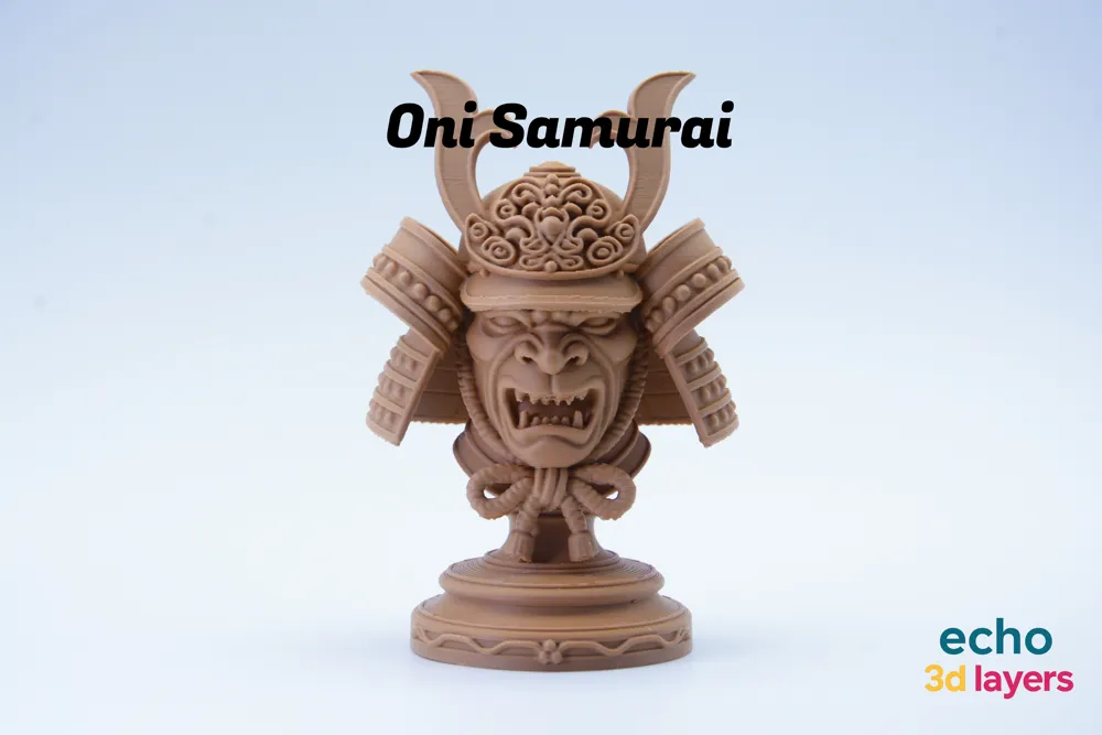 Samurai Mask Bust – Decorative Sculpture by Echo 3D Layers MakerWorld ...