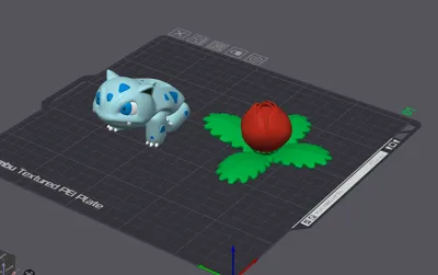 0002 Ivysaur - flexible - articulated - Pokémon - Free 3D Print Model ...