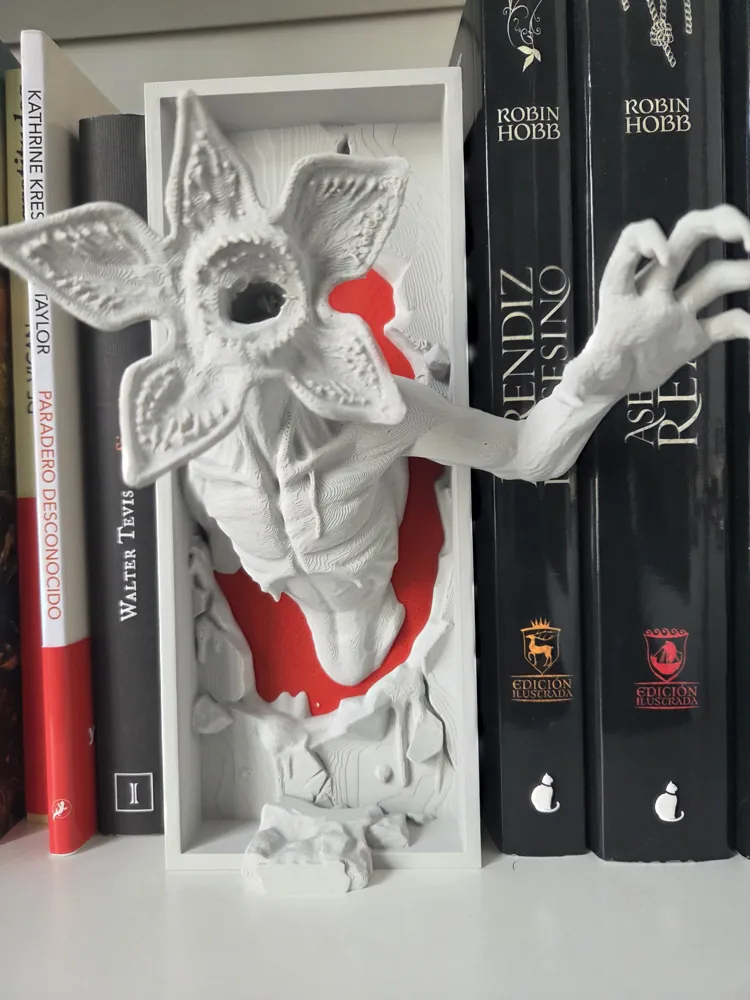Demogorgon Stranger Things book nook with led - Free 3D Print Model ...