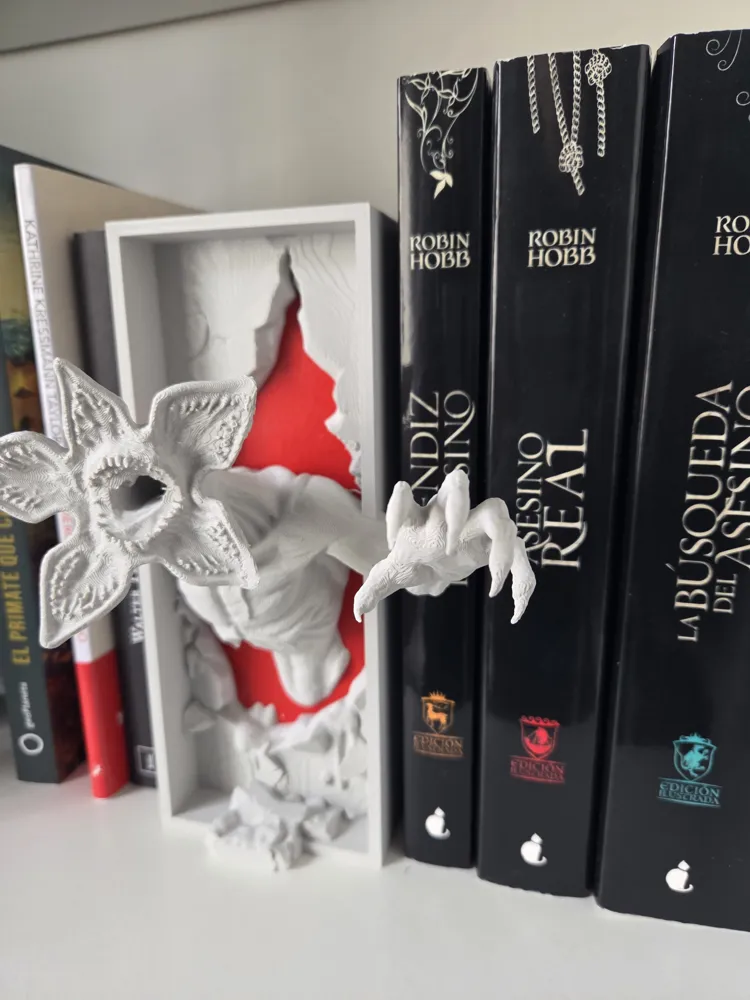 Demogorgon Stranger Things book nook with led - Free 3D Print Model ...