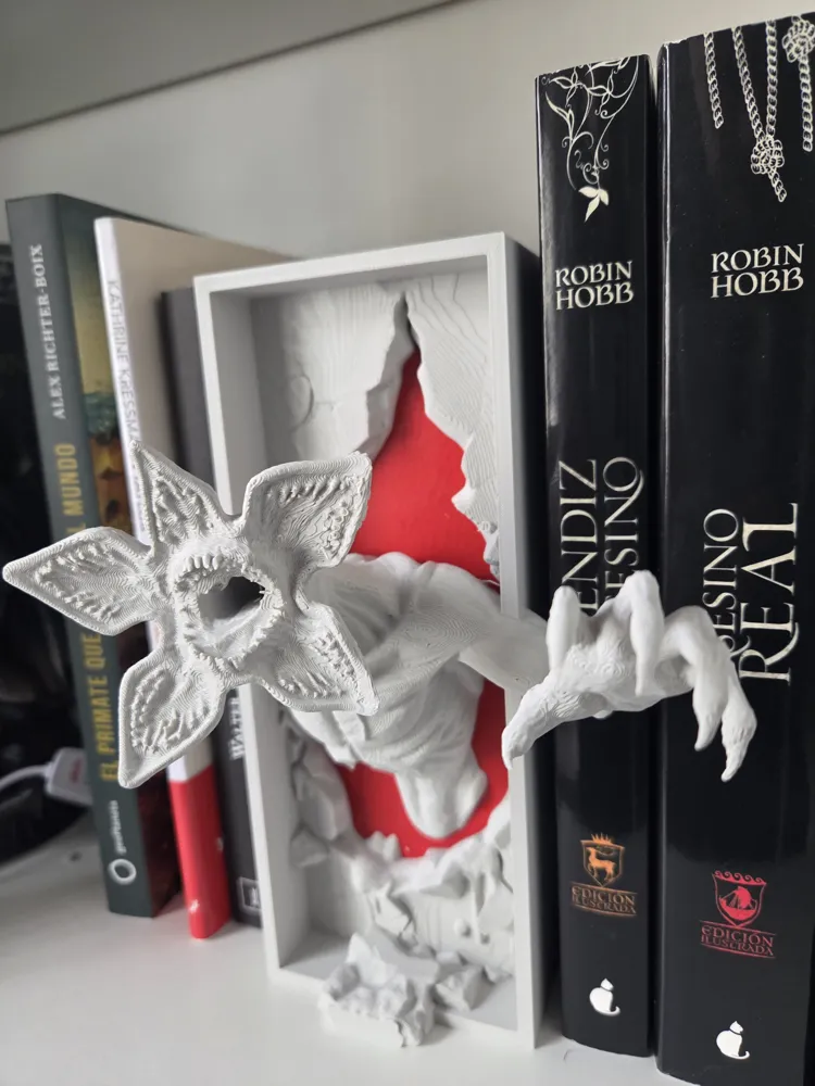 Demogorgon Stranger Things book nook with led - Free 3D Print Model ...