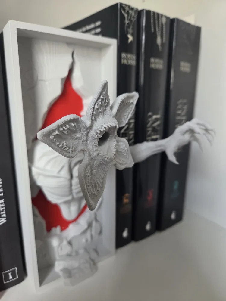 Demogorgon Stranger Things book nook with led - Free 3D Print Model ...