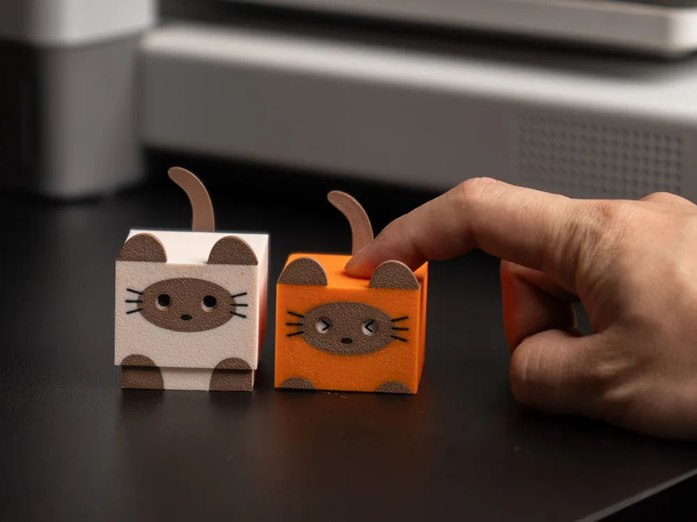 Kitten Push Fidget Toy by Fun3D Print - MakerWorld