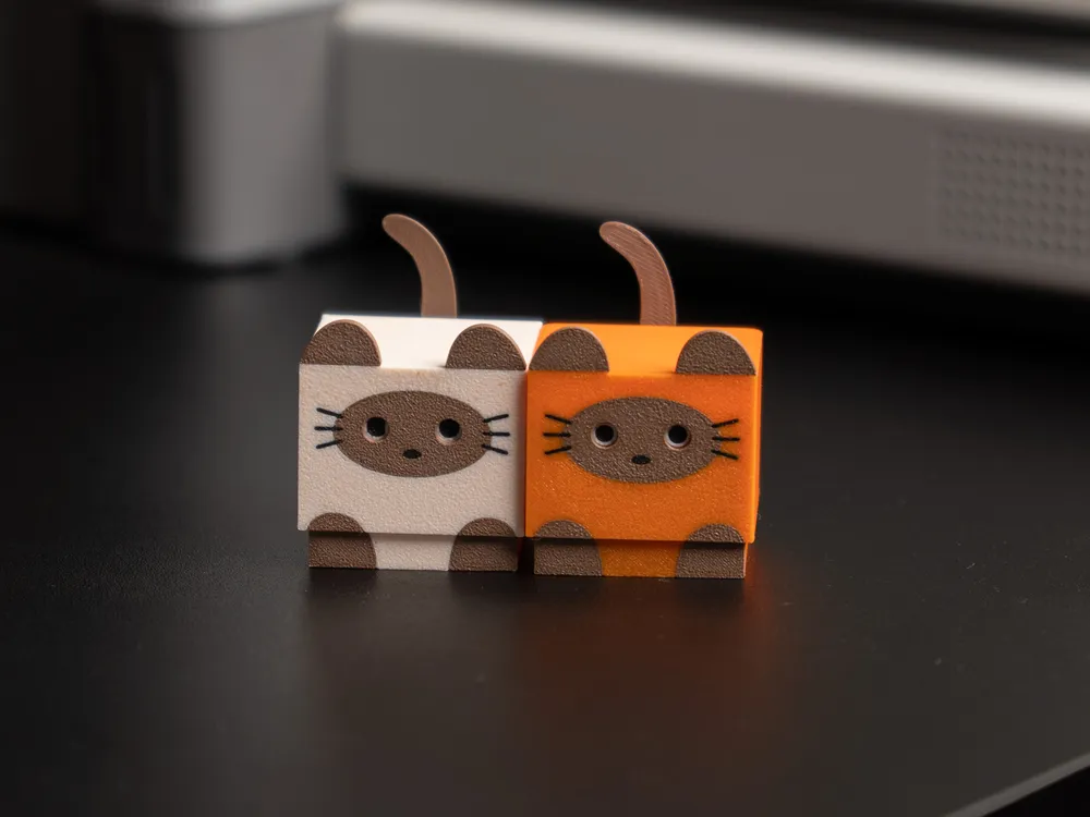 Kitten Push Fidget Toy by Fun3D Print - MakerWorld