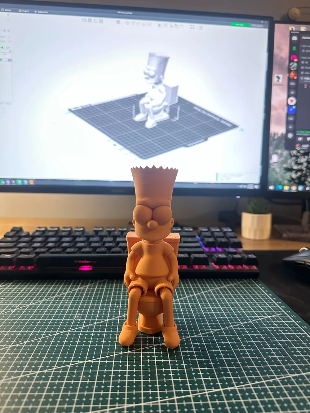 Bart Simpson sentado en el inodoro por Joka14 - MakerWorld