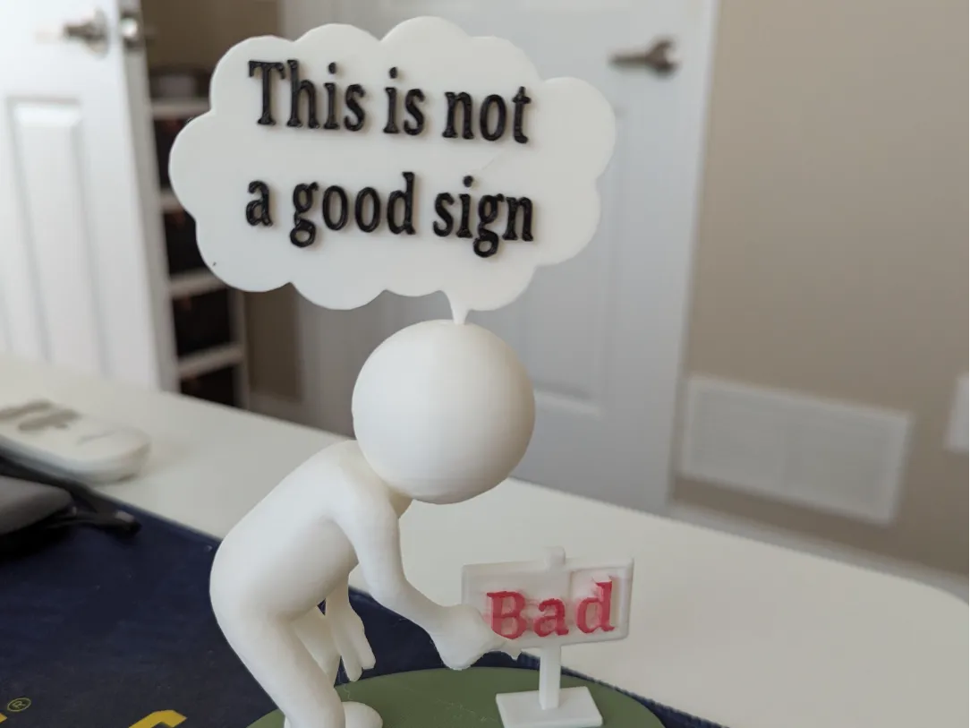 Bad Sign - Free 3D Print Model - MakerWorld