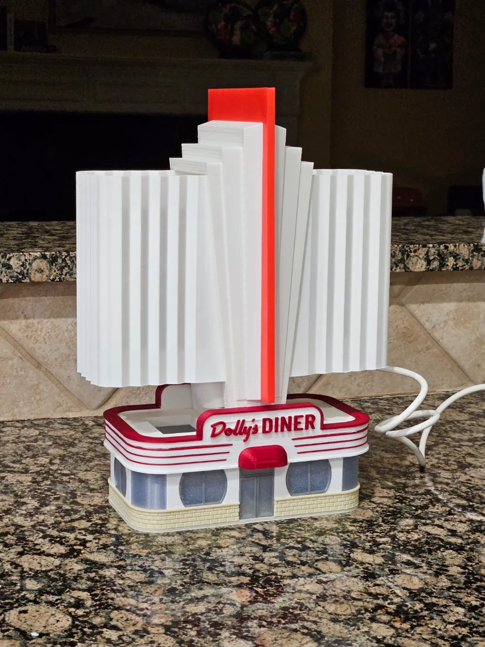 Lámpara Art Déco (sin la base de la Dolly Diner) por Bokkins' Workshop ...