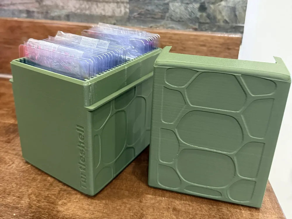 "Turtle Shell" TCG card box - Free 3D Print Model - MakerWorld