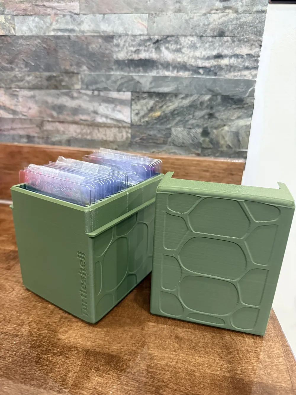"Turtle Shell" TCG card box - Free 3D Print Model - MakerWorld