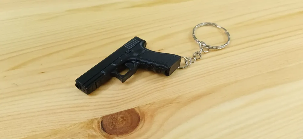 Gun Glock keychain - Free 3D Print Model - MakerWorld