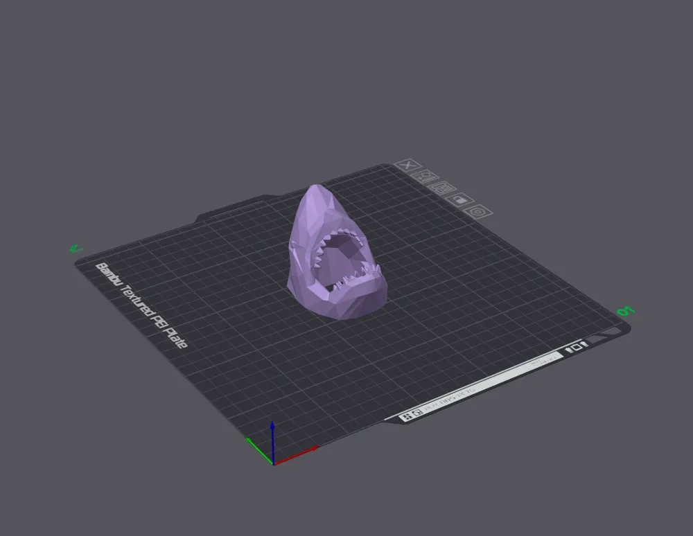 Low Poly Shark head by NanoForge MakerWorld: Download Free 3D Models