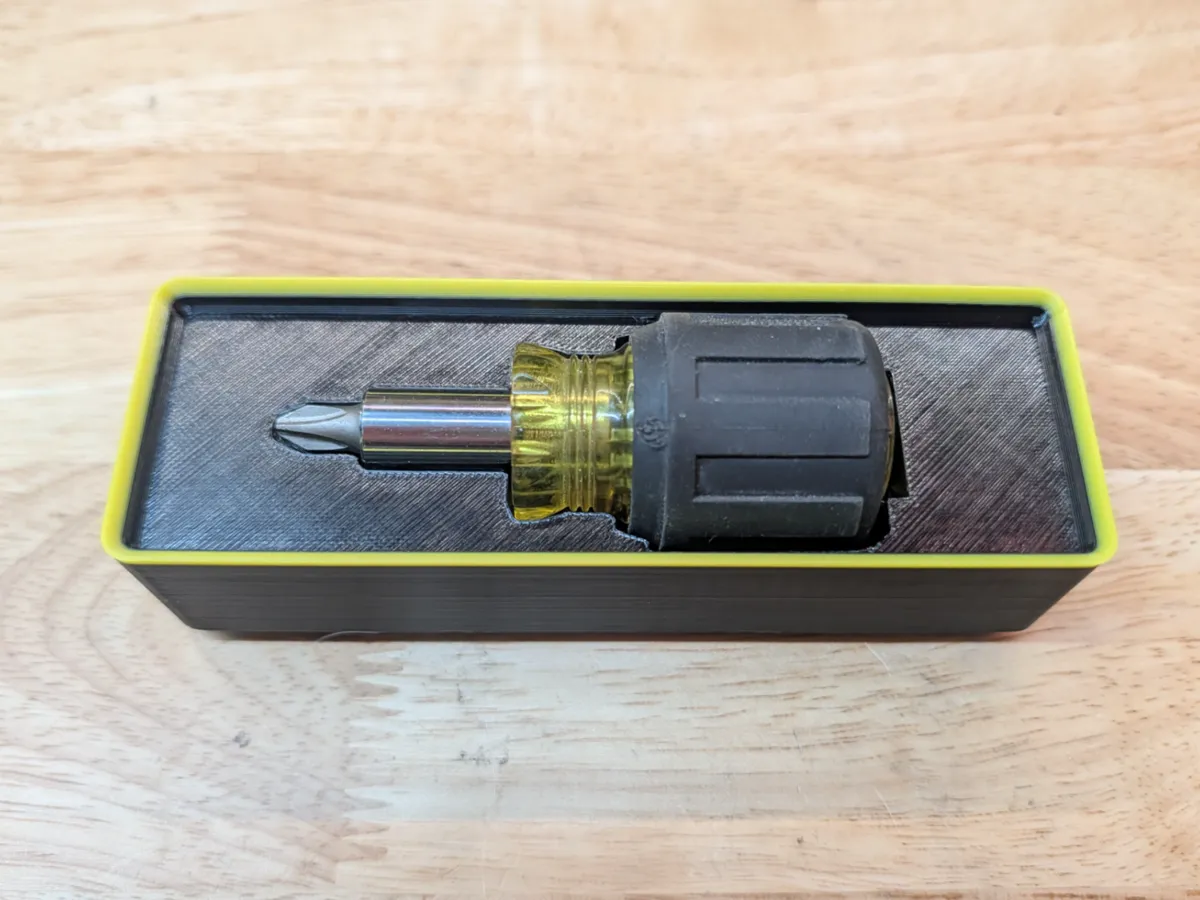 Gridfinity Klein Stubby Screwdriver Cutout - Free 3D Print Model ...