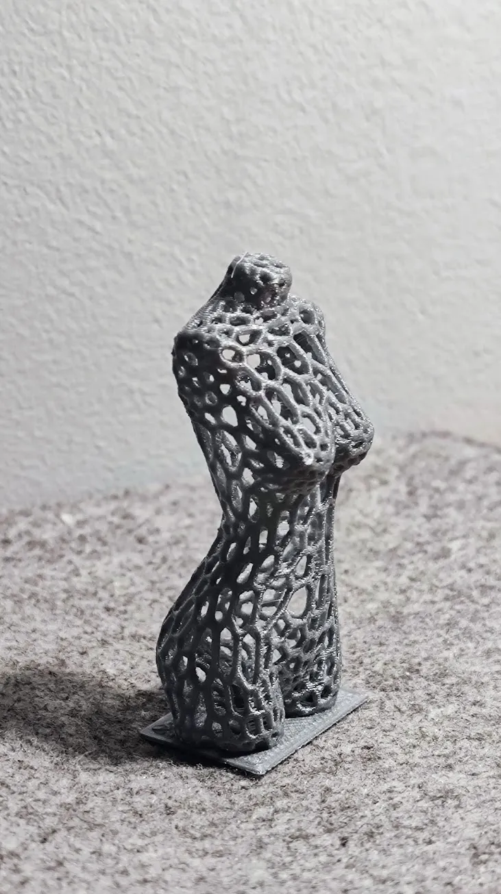 Woman torso body - voronoi style by porlock - MakerWorld