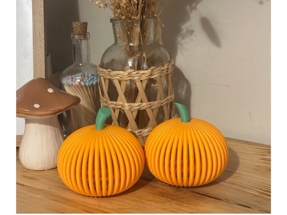 Halloween Pumpkin ornament Battery Tealight lamp by TDH 3DP MakerWorld ...