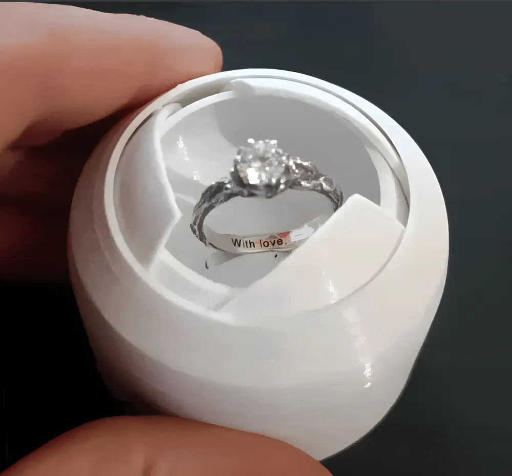 Mechanical Iris Ring Box - Free 3D Print Model - MakerWorld