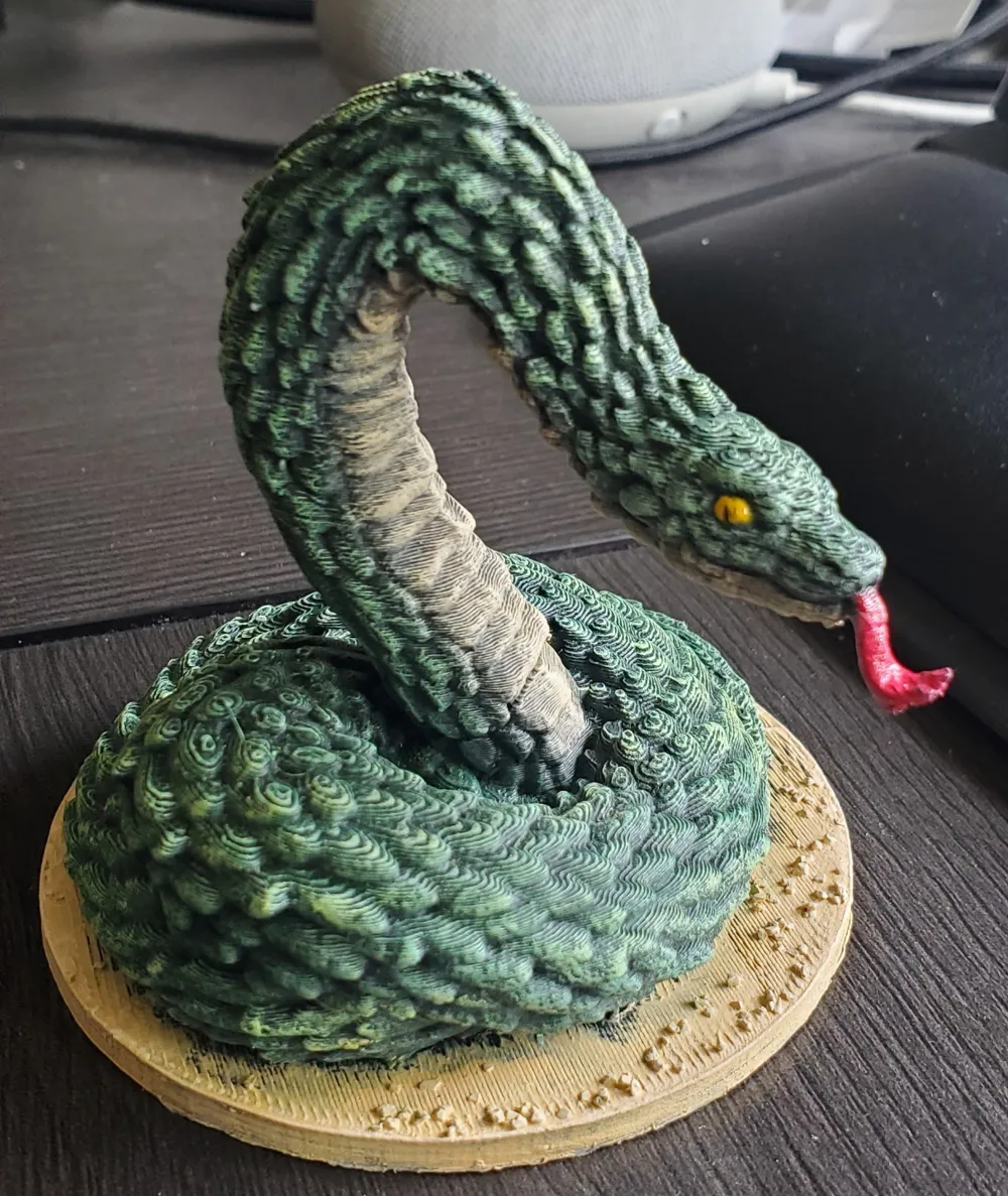 Giant Constrictor Snake DnD Miniature Remixed by Darkwing - MakerWorld