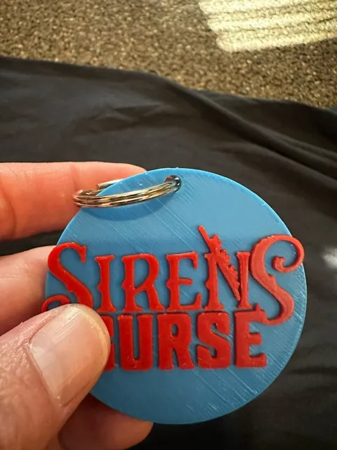 2024 Sirens Curse keychain from Cedar Point by Daniel MakerWorld ...