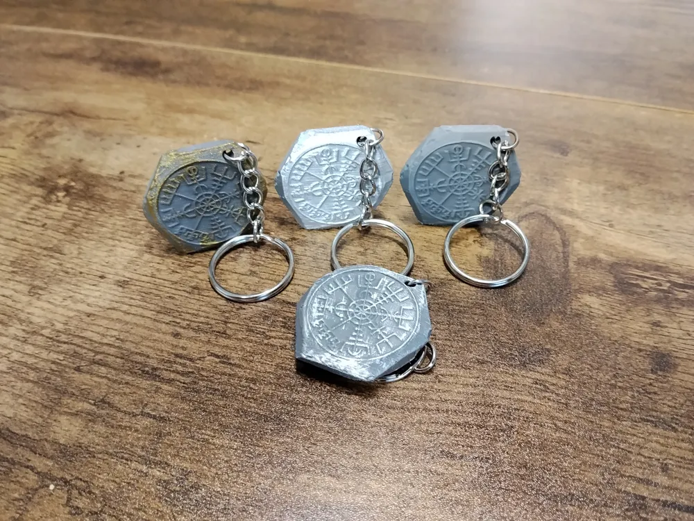 Keychain - "Viking compass" 5g/46min - Free 3D Print Model - MakerWorld