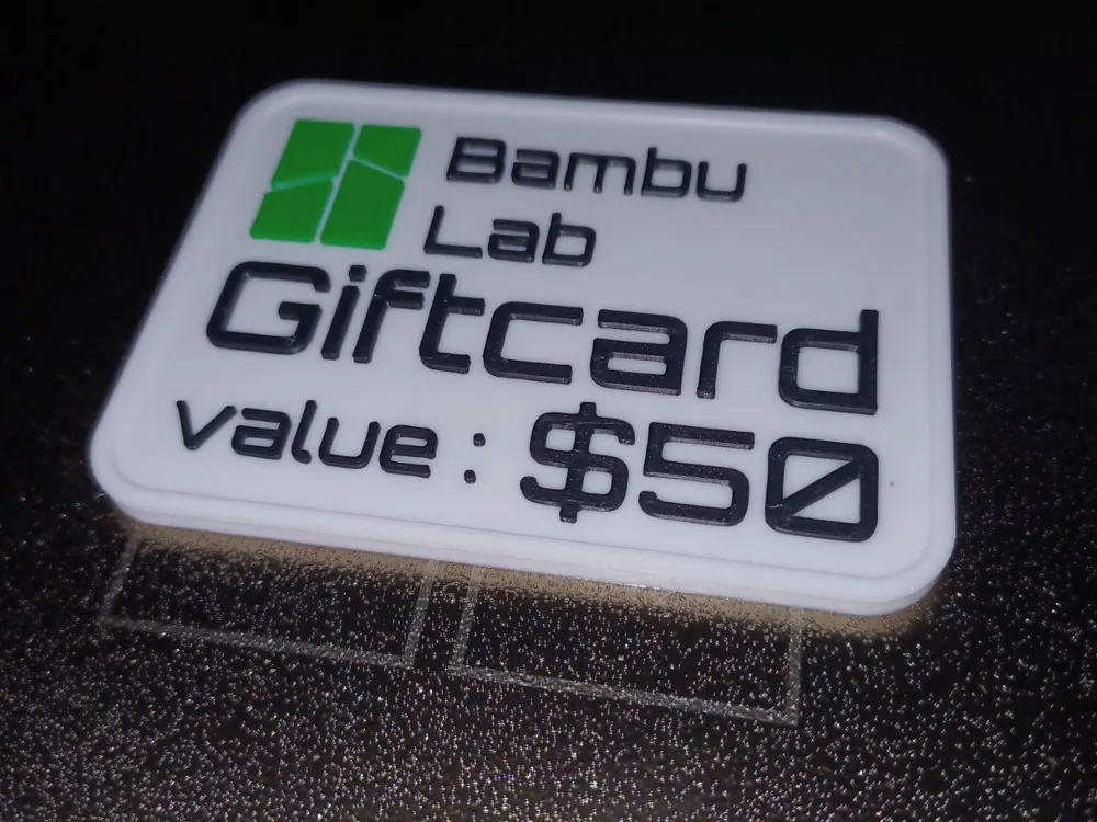 Bambu Lab GIFTCARD $50 by Jonathanos - MakerWorld