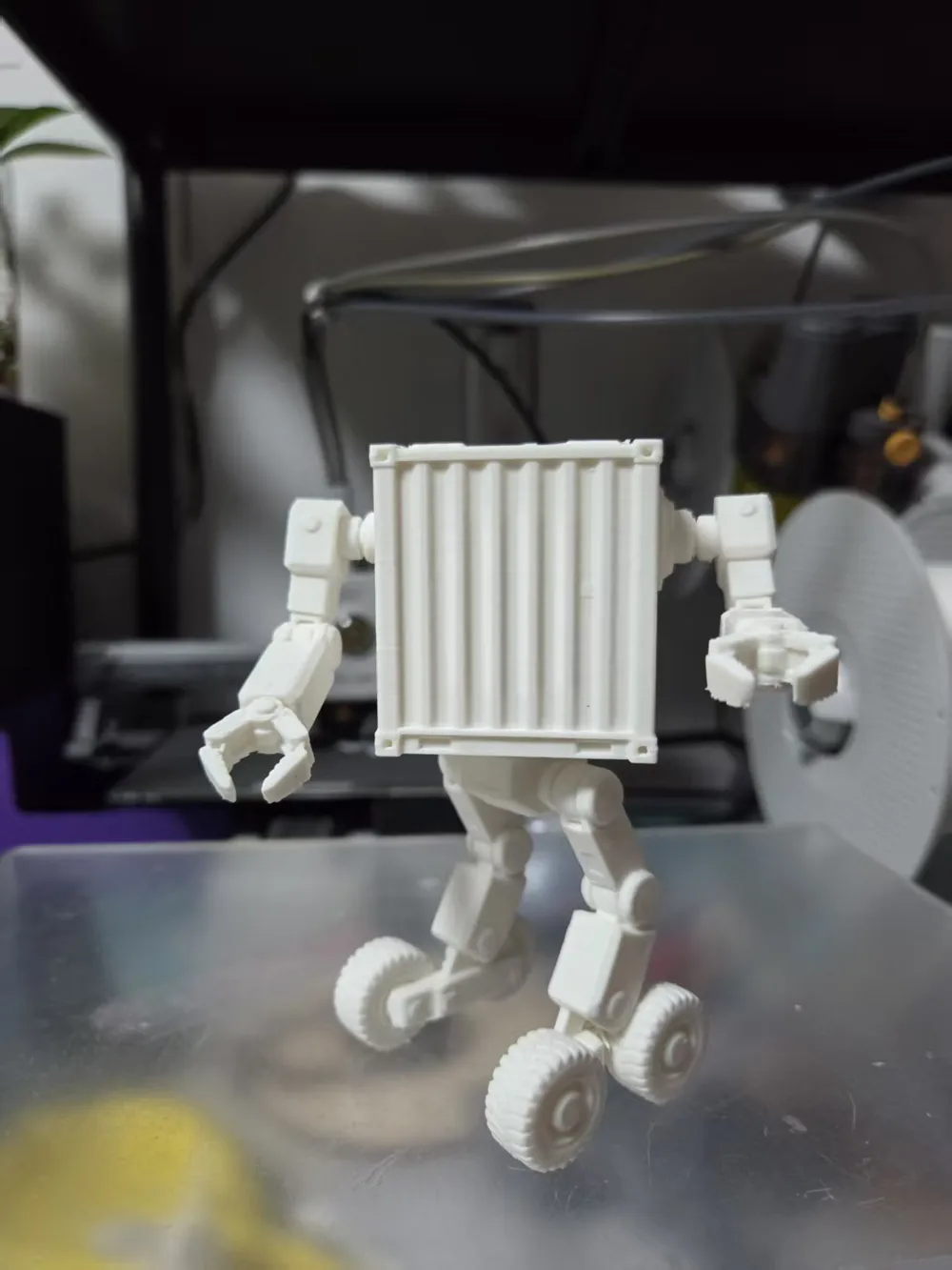 Auto Shipping container Robot （Partially Movable） - Free 3D Print Model ...