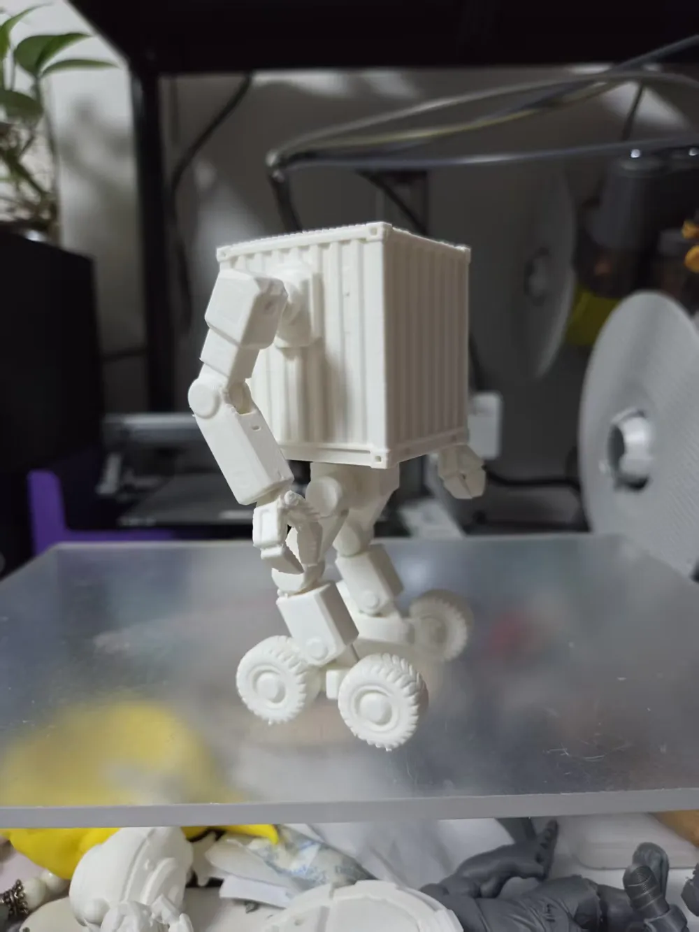 Auto Shipping container Robot （Partially Movable） - Free 3D Print Model ...