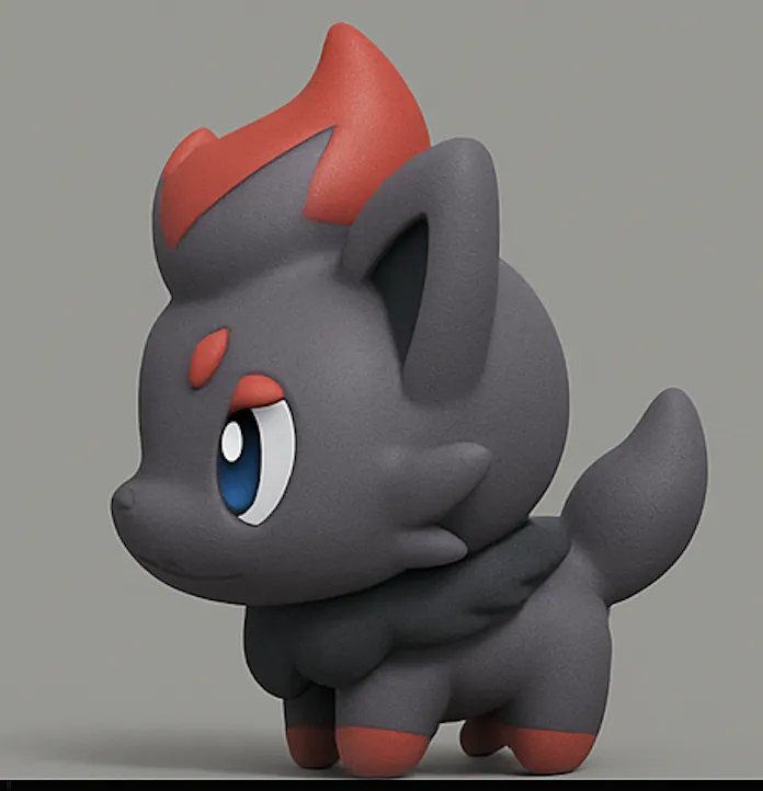 Pokémon-Chibi: Zorua - Free 3D Print Model - MakerWorld