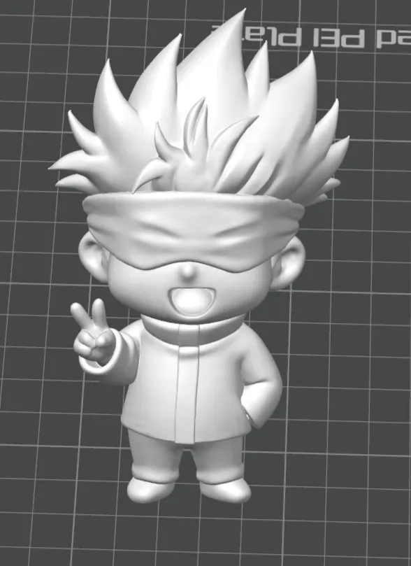 JuJutsu Kaisen Gojo Inspired Model. Chibi Style - Free 3D Print Model ...
