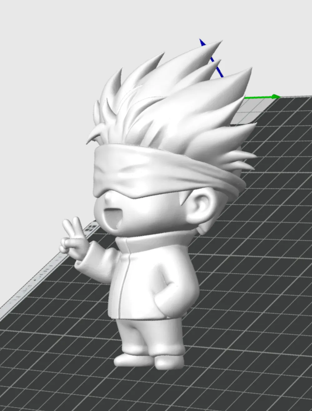 JuJutsu Kaisen Gojo Inspired Model. Chibi Style - Free 3D Print Model ...