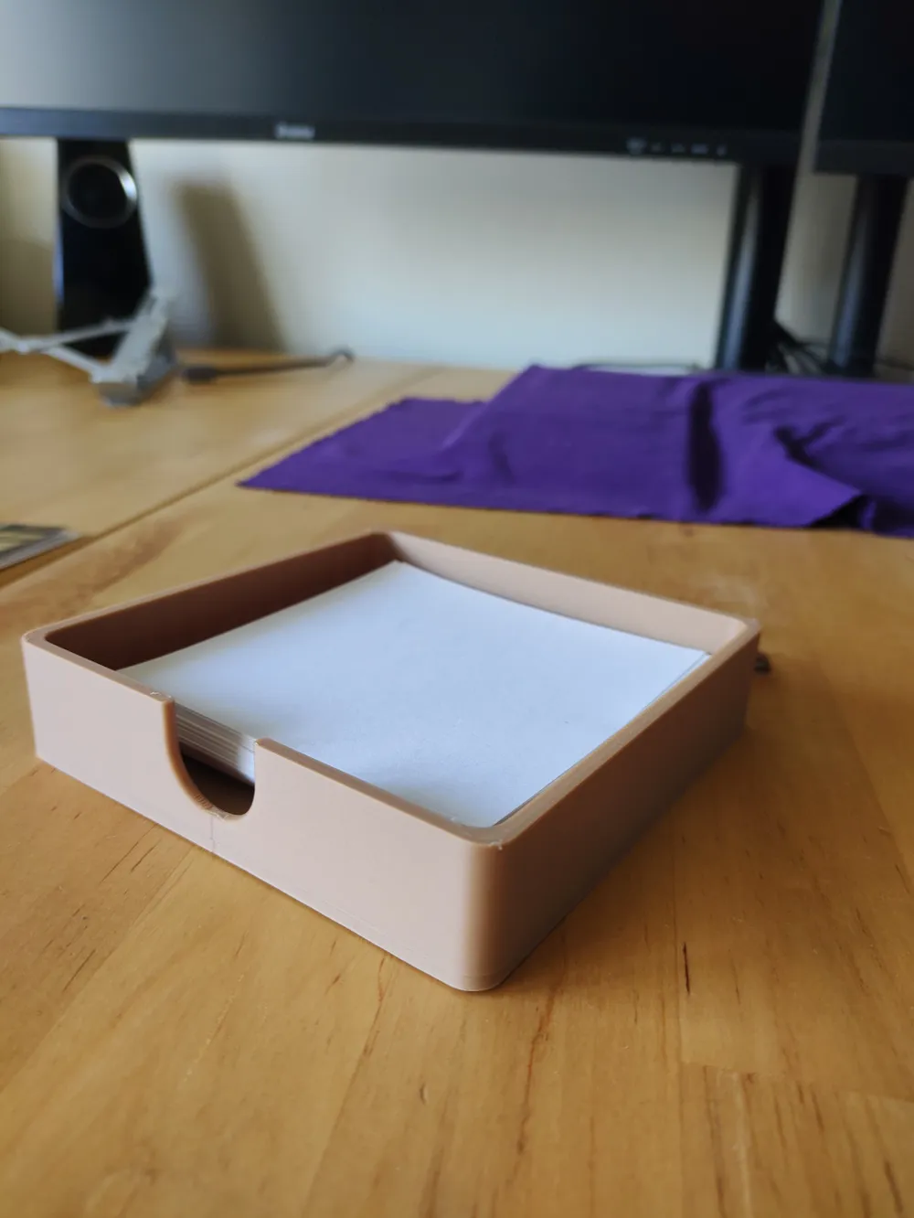 Notepad sheet holder Note holder Box Cube Memo by Jelle Pel - MakerWorld