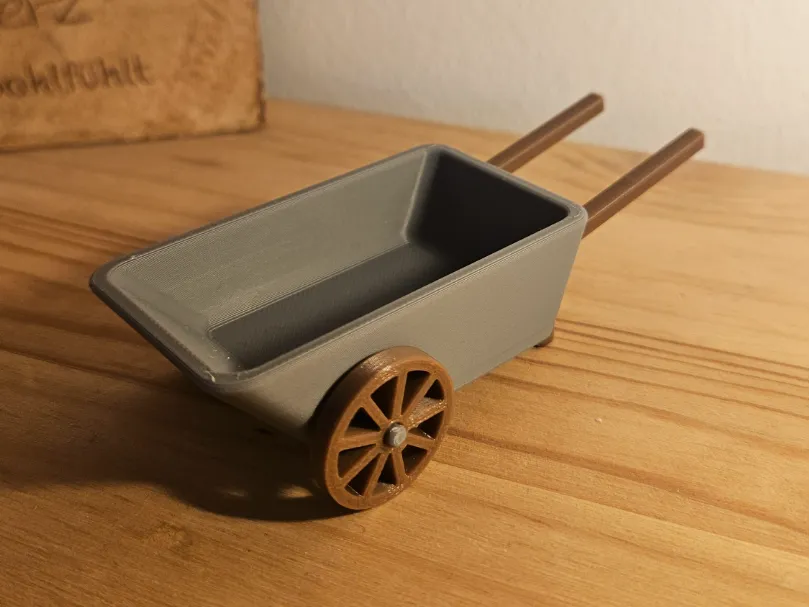 Miniature Wheelbarrow – With Spinning Wheels by 3D_Onkel MakerWorld ...