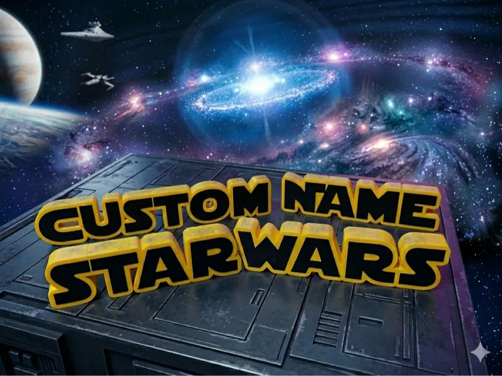 Star Wars Custom font Name - Free 3D Print Model - MakerWorld