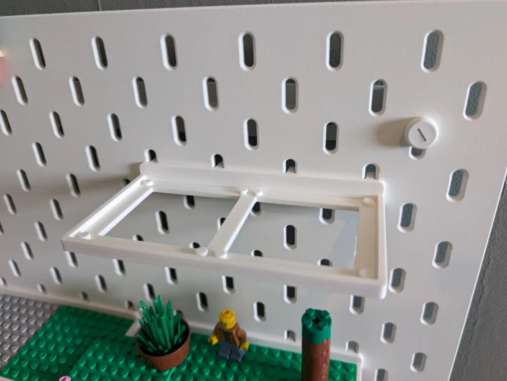Skadis shelf 8x16 brick plate by mrGB - MakerWorld