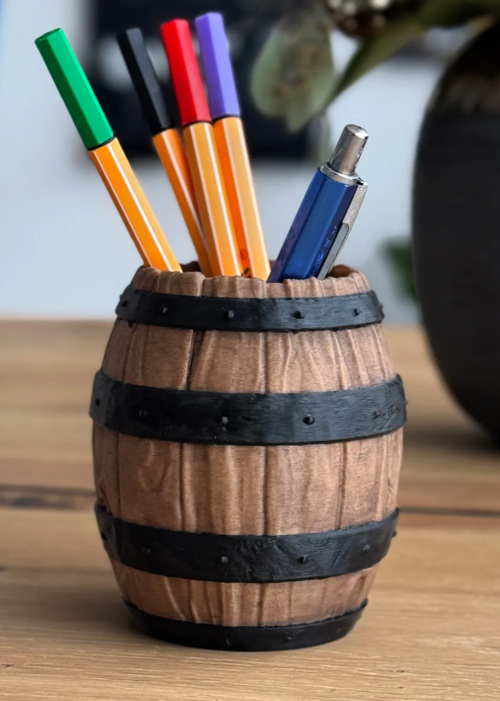 Barrel Pen Holder por Structales - Roadrunner4d - MakerWorld